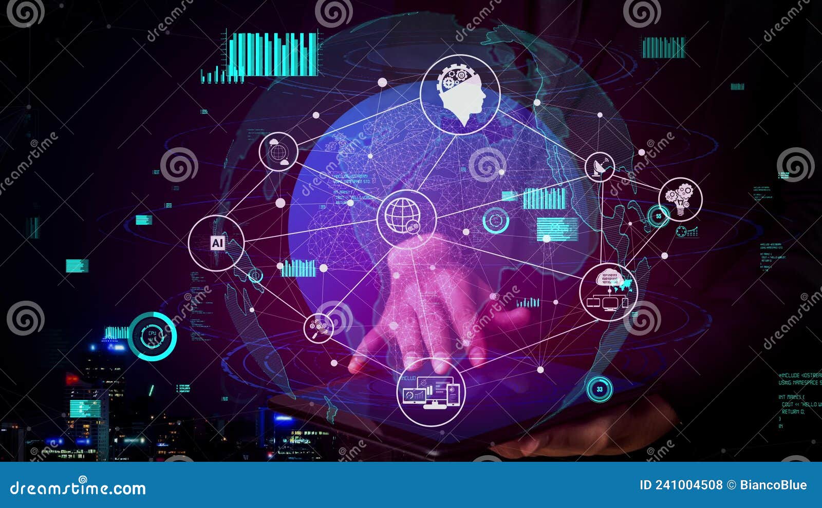 5G Communication Technology of Internet Network Conceptual Stock ...