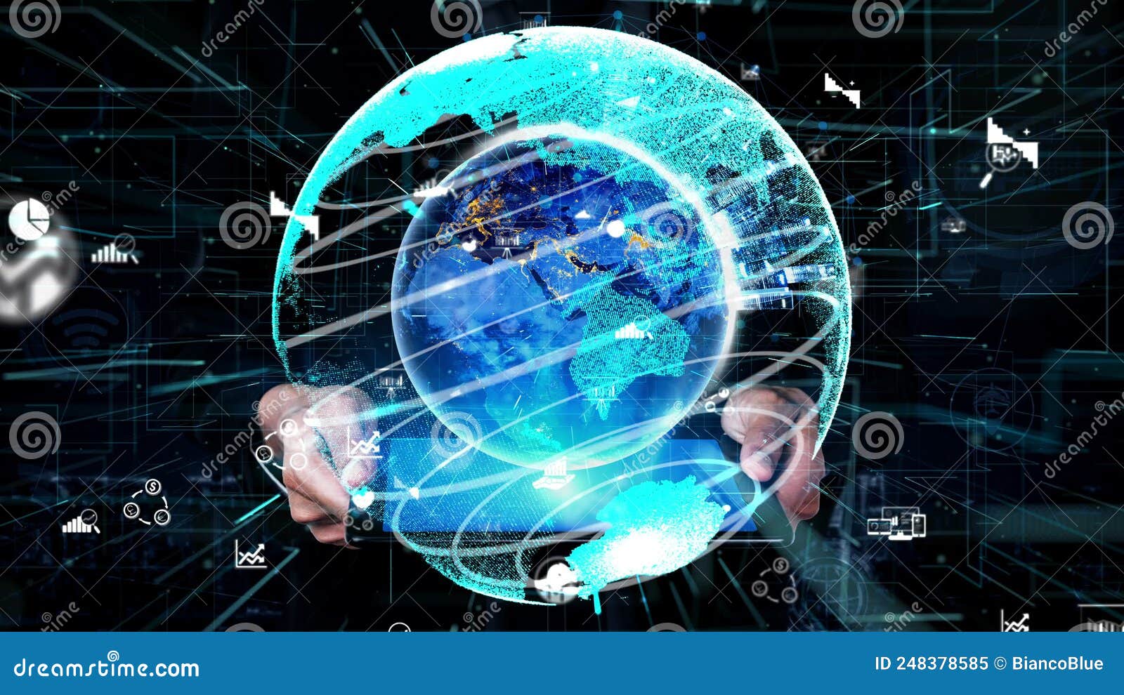 5G Communication Technology of Internet Network Conceptual Stock Video ...