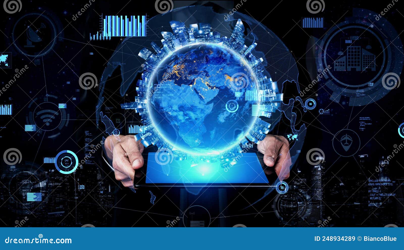 5G Communication Technology of Internet Network Conceptual Stock Video ...