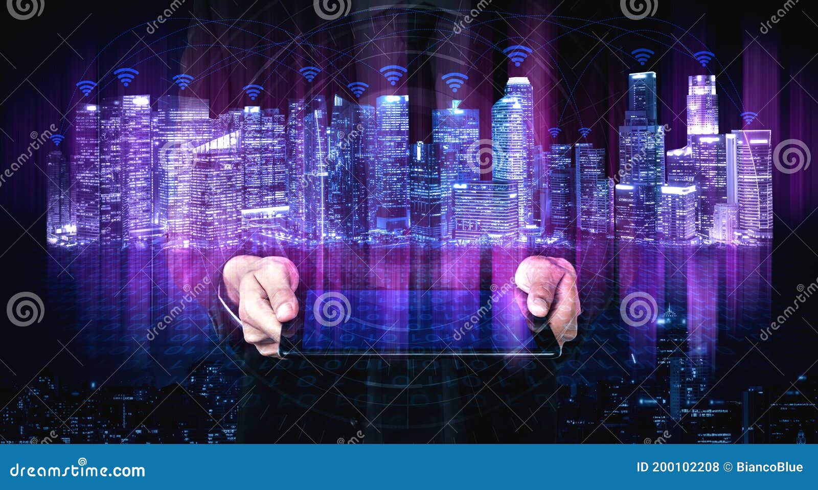 5G Communication Technology of Internet Network Stock Photo - Image of ...