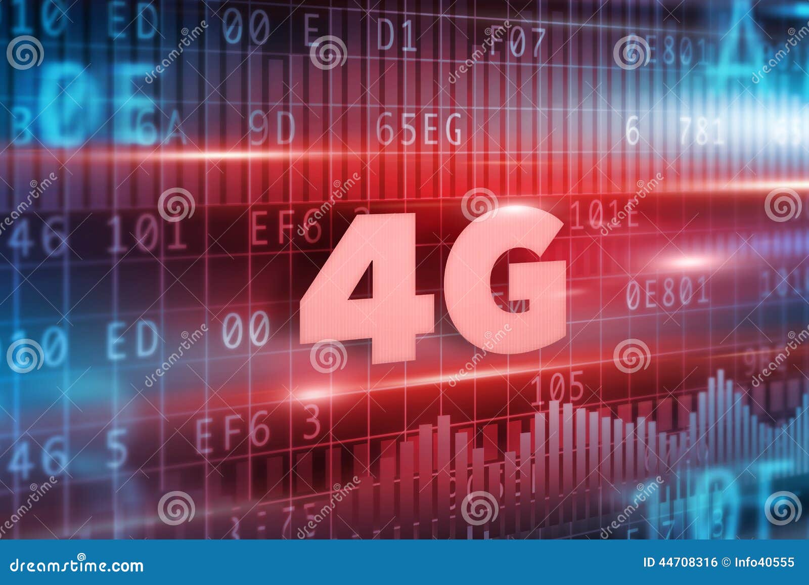 4G Concept stock illustration. Illustration of push, sign - 44708316