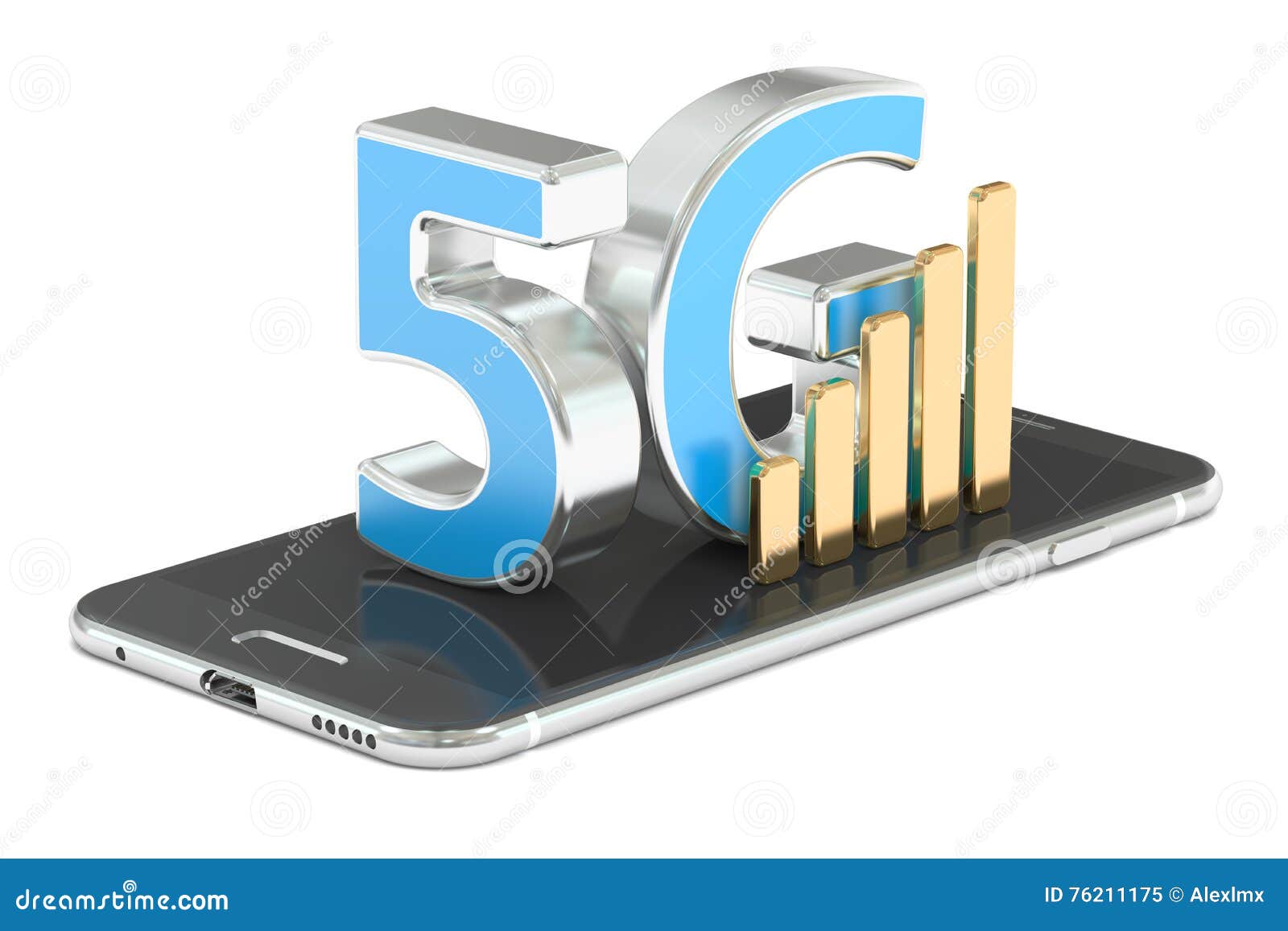 5G concept, 3D rendering stock illustration. Illustration of internet ...