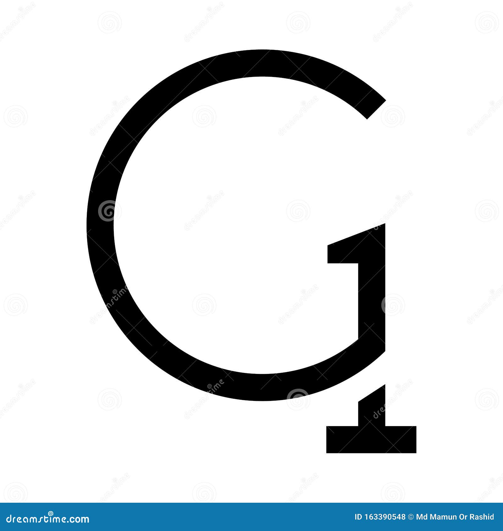 G1 Initial Letter and Number Logo, G and 1, G1, 1G, Concepts Logo ...