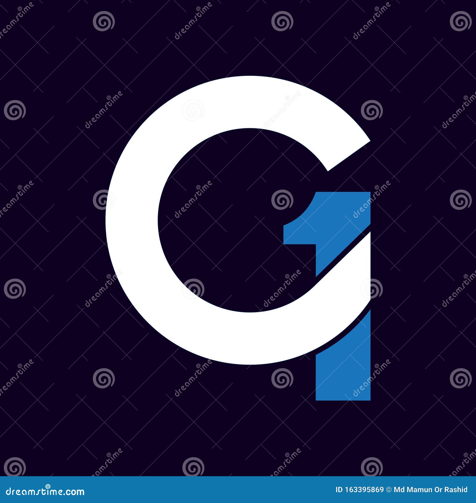 G1 Initial Letter And Number Logo, G And 1, G1, 1G, Concepts Logo ...