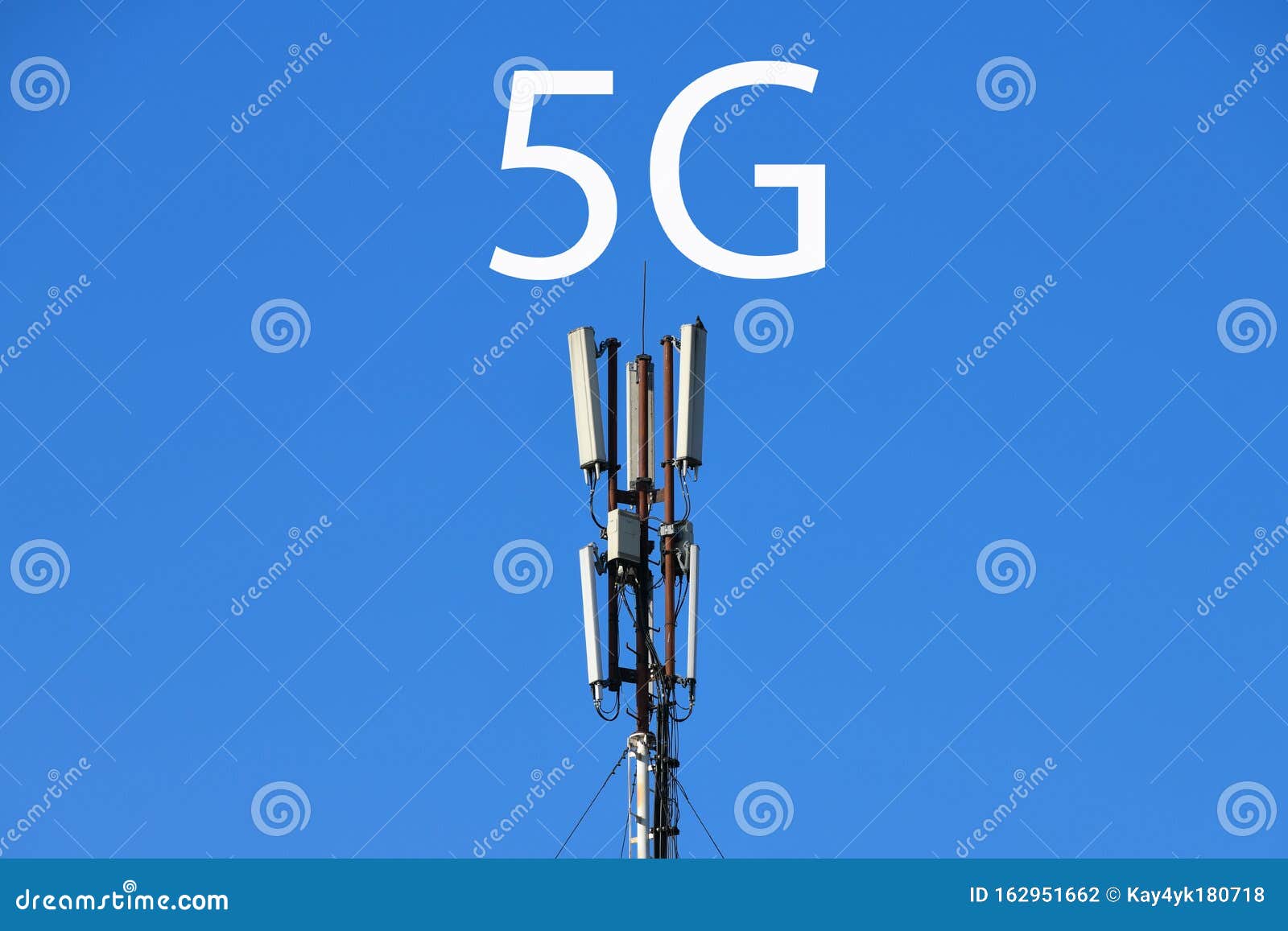 5g Connection.Mobile Tower. Mobile Connection. High Speed Internet ...