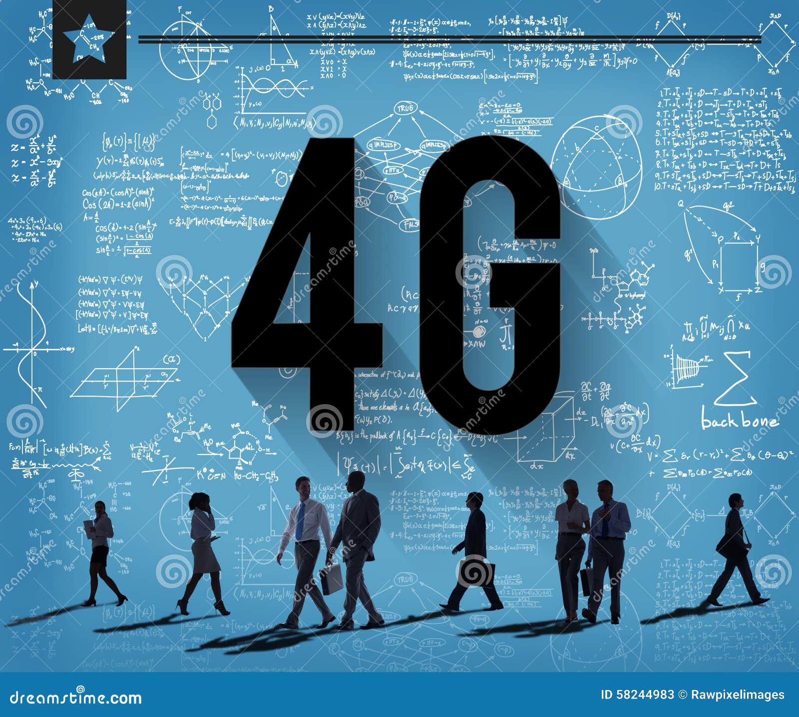 4G Connection Technology Internet Network Concept Stock Illustration ...