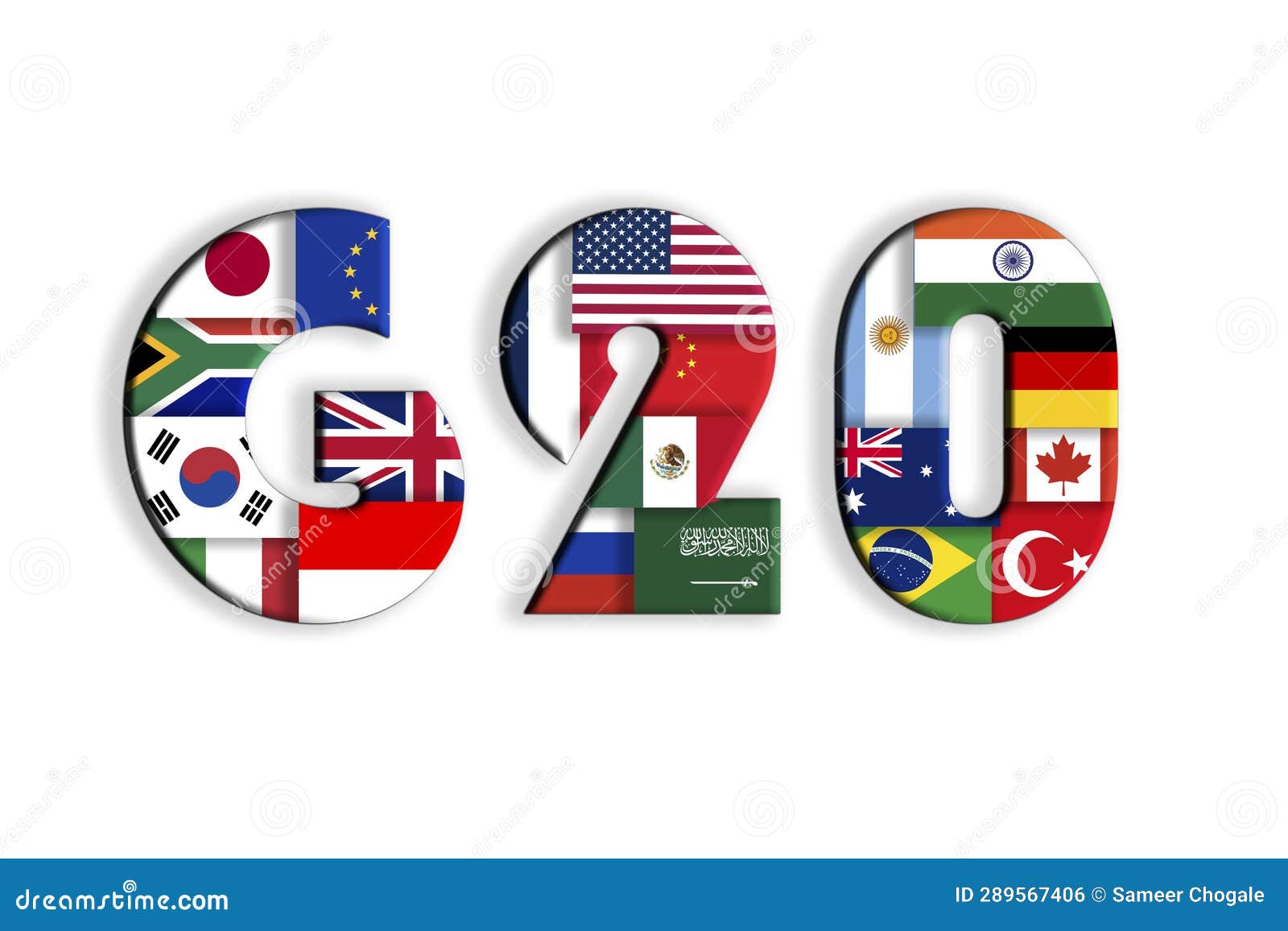 G20 Countries Flags Collage . G20 Countries Flags Illustration Stock ...