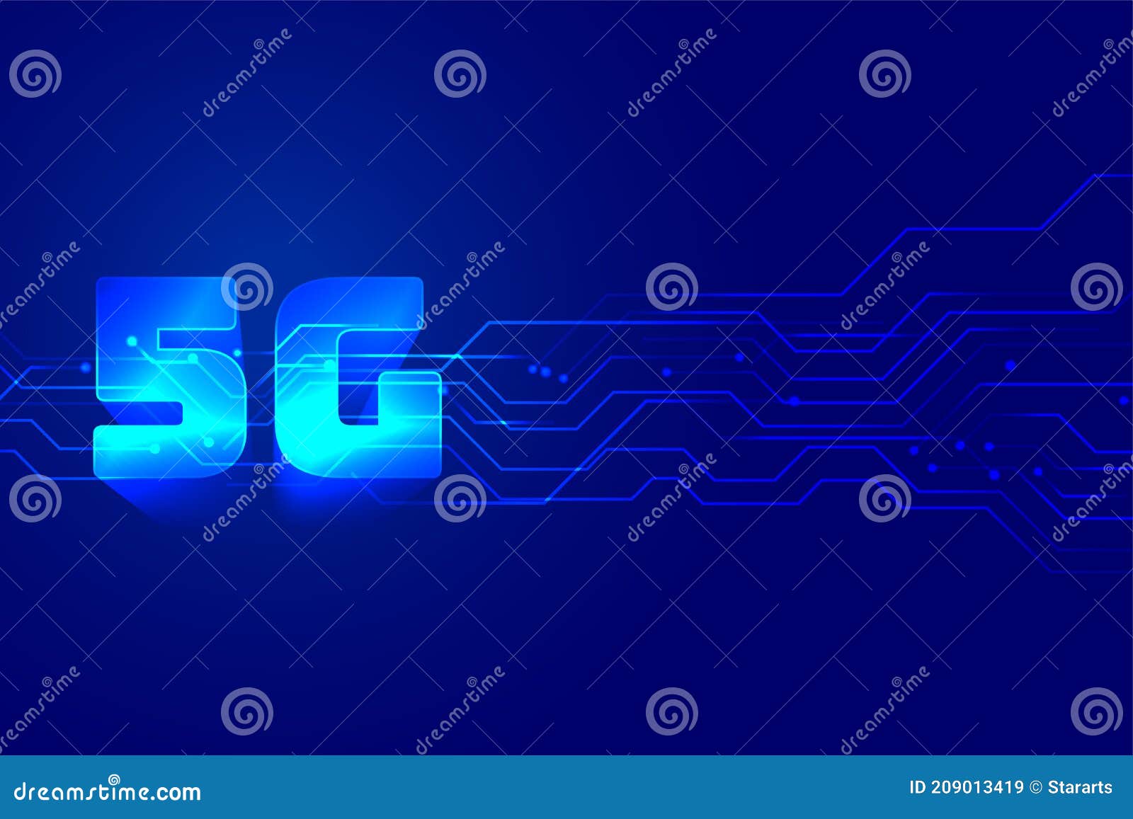 5g Digital Fast Speed Technology Background Stock Vector - Illustration ...