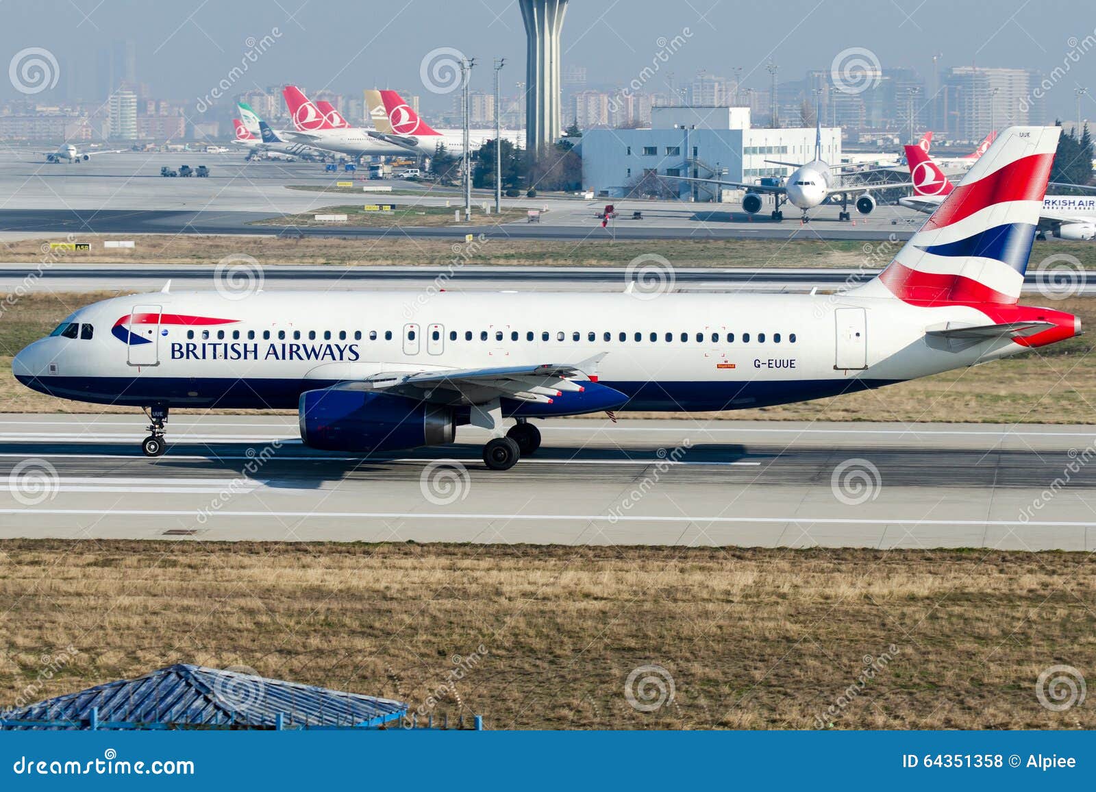 G-EUUE British Airways, Flygbuss A320-232 Redaktionell Arkivfoto - Bild ...