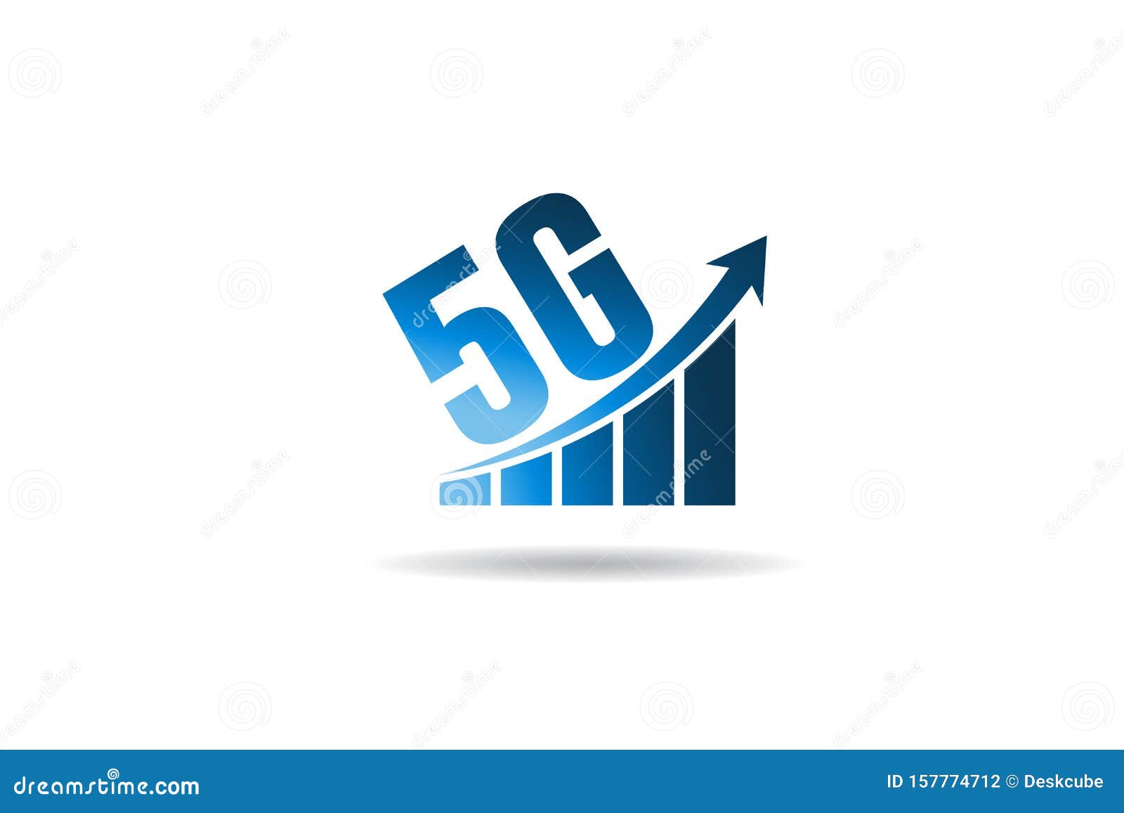 5G Fast Network Logo. Speed Internet 5g Concept. Wifi Bars Symbol of ...
