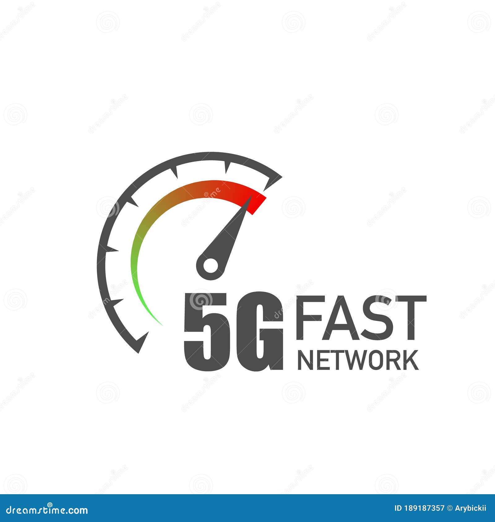 5G Fast Network Logo. Speed Internet 5g Concept. Wifi Bars Symbol Of ...