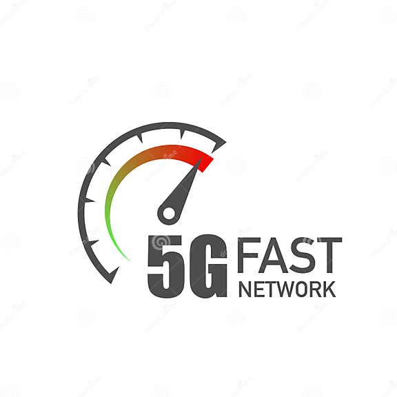 5g Fast Network Logo. Vector Stock Vector - Illustration of cellular ...
