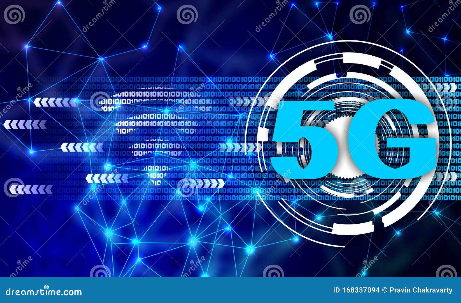 5G Fast Wireless Internet Connection Communication Mobile Technology ...