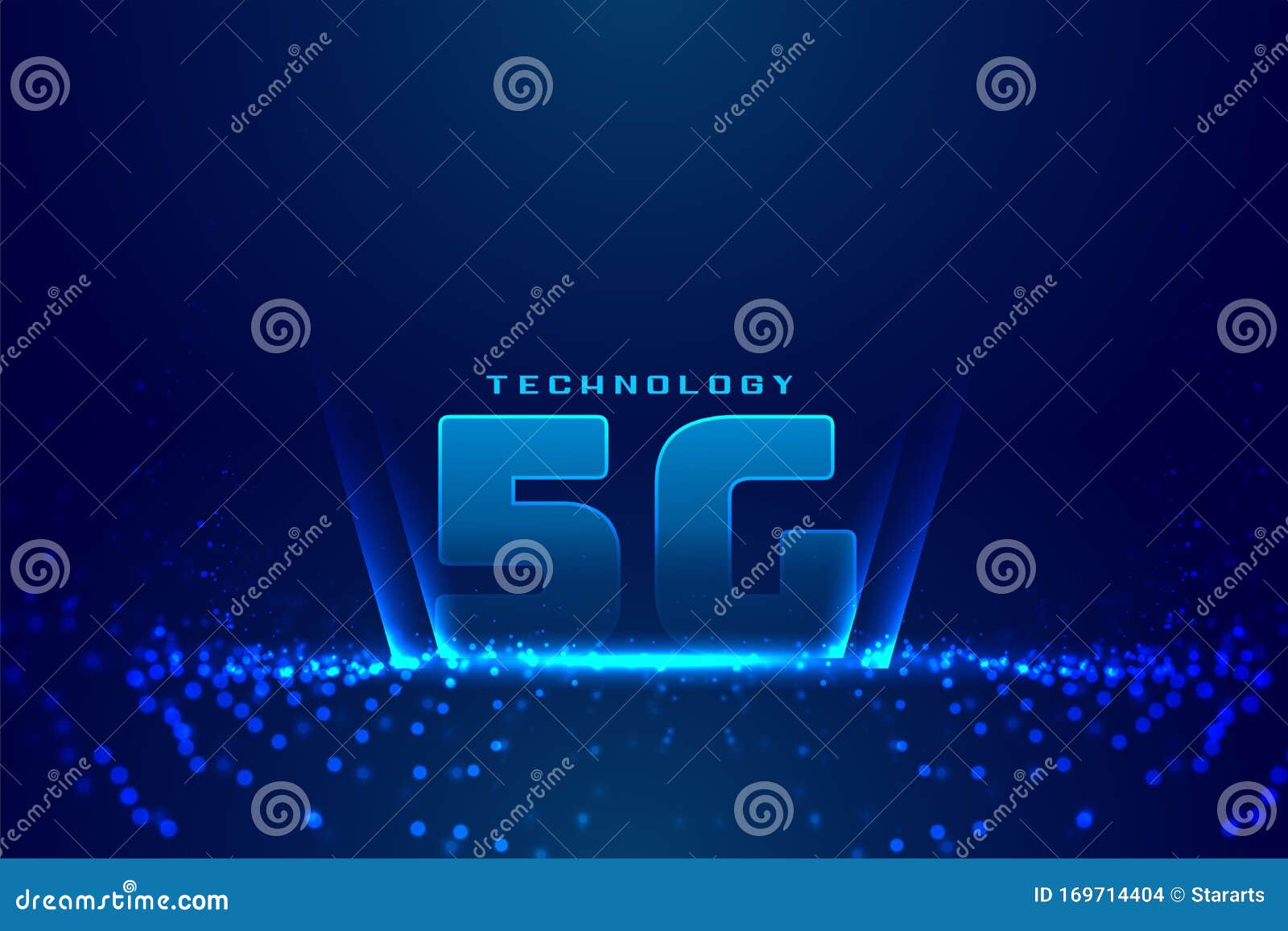 5G Fifth Generation Technology Digital Background Design Stock Vector ...
