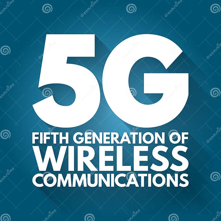 5G - Fifth Generation of Wireless Communications Text, Technology ...