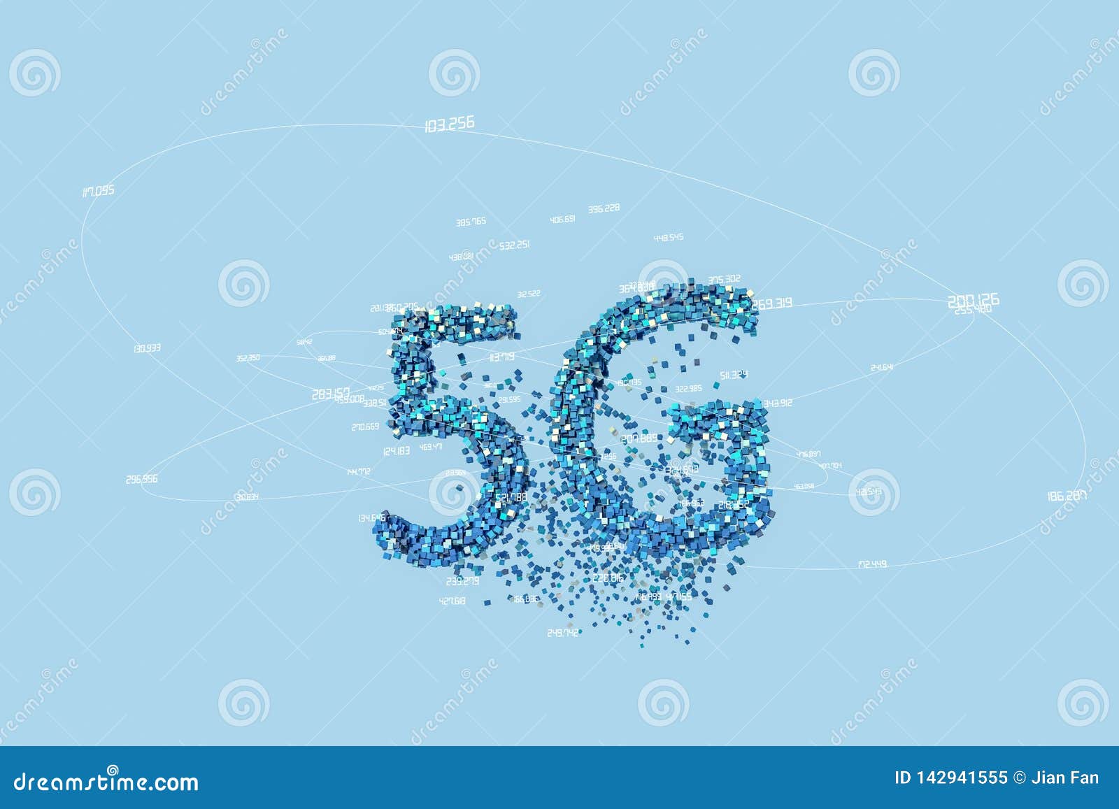 5G Font Design, 3d Rendering Stock Illustration - Illustration of sign ...