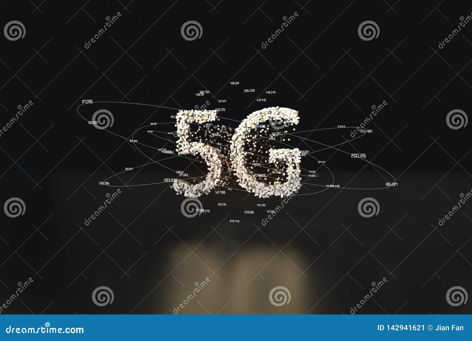5G Font Design, 3d Rendering Stock Illustration - Illustration of sign ...
