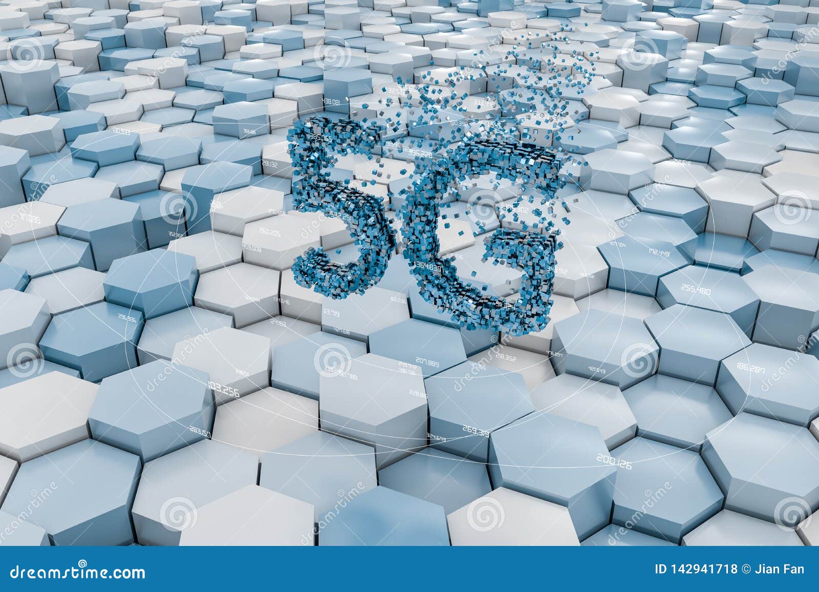 5G Font Design, 3d Rendering Stock Illustration - Illustration of ...