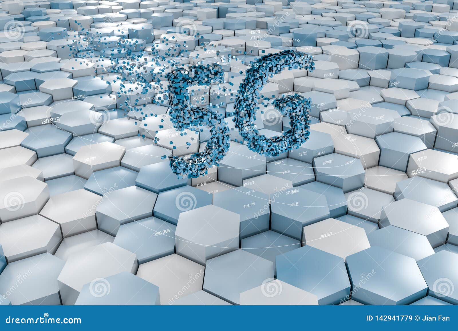 5G Font Design, 3d Rendering Stock Illustration - Illustration of ...