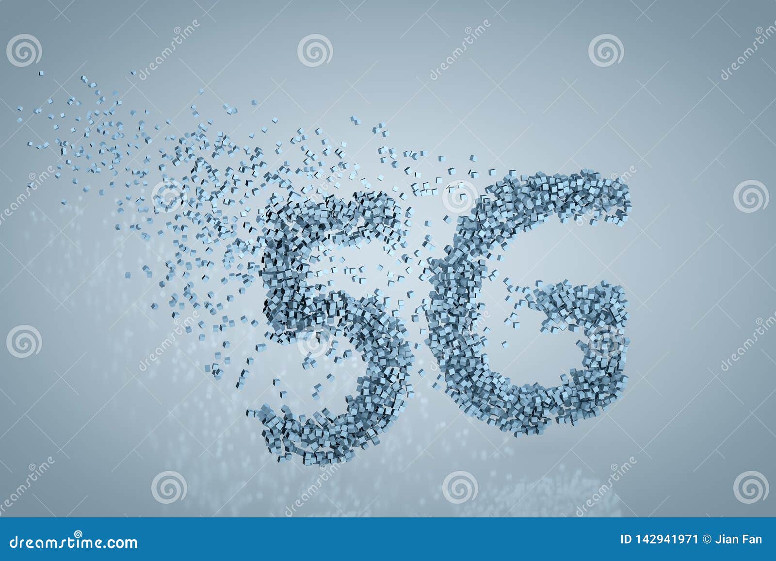 5G Font Design, 3d Rendering Stock Illustration - Illustration of ...