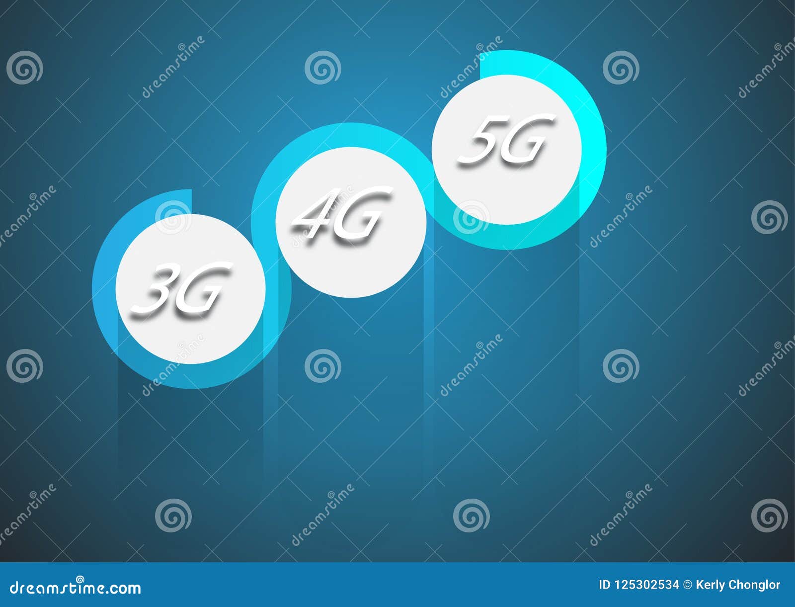 3g, 4g and 5g Infographics Vector Illustraion Stock Vector ...