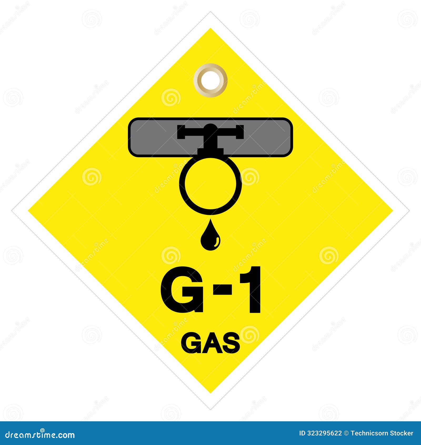 G-1 Gas Tag Label Symbol Sign, Vector Illustration, Isolate on White ...