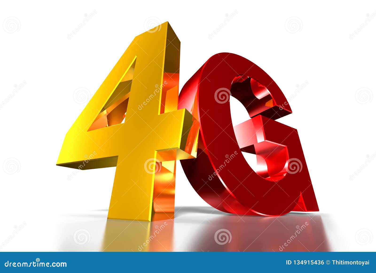 4g mobile gold and red. stock illustration. Illustration of cell ...