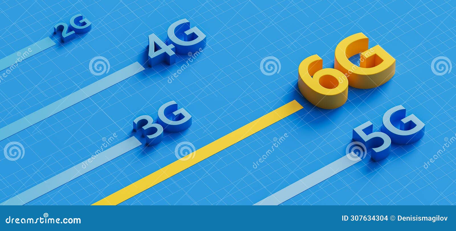 6G Graph and Internet Speed Stock Illustration - Illustration of ...