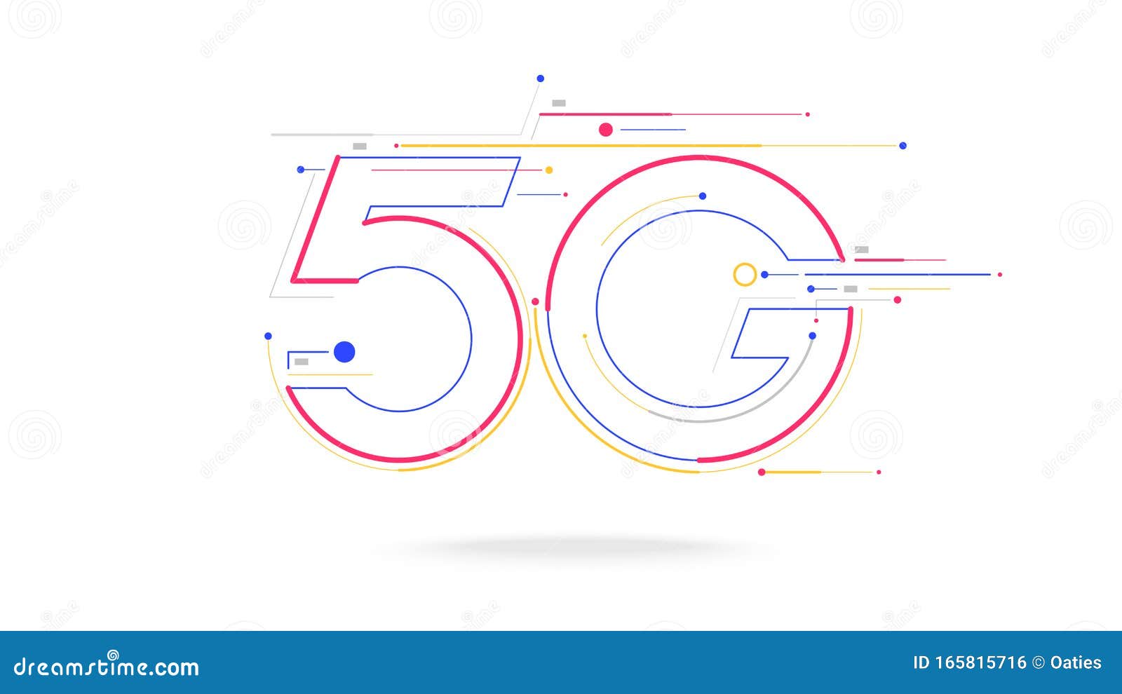 5G Hi Speed Internet Connection Logo Stock Vector - Illustration of ...