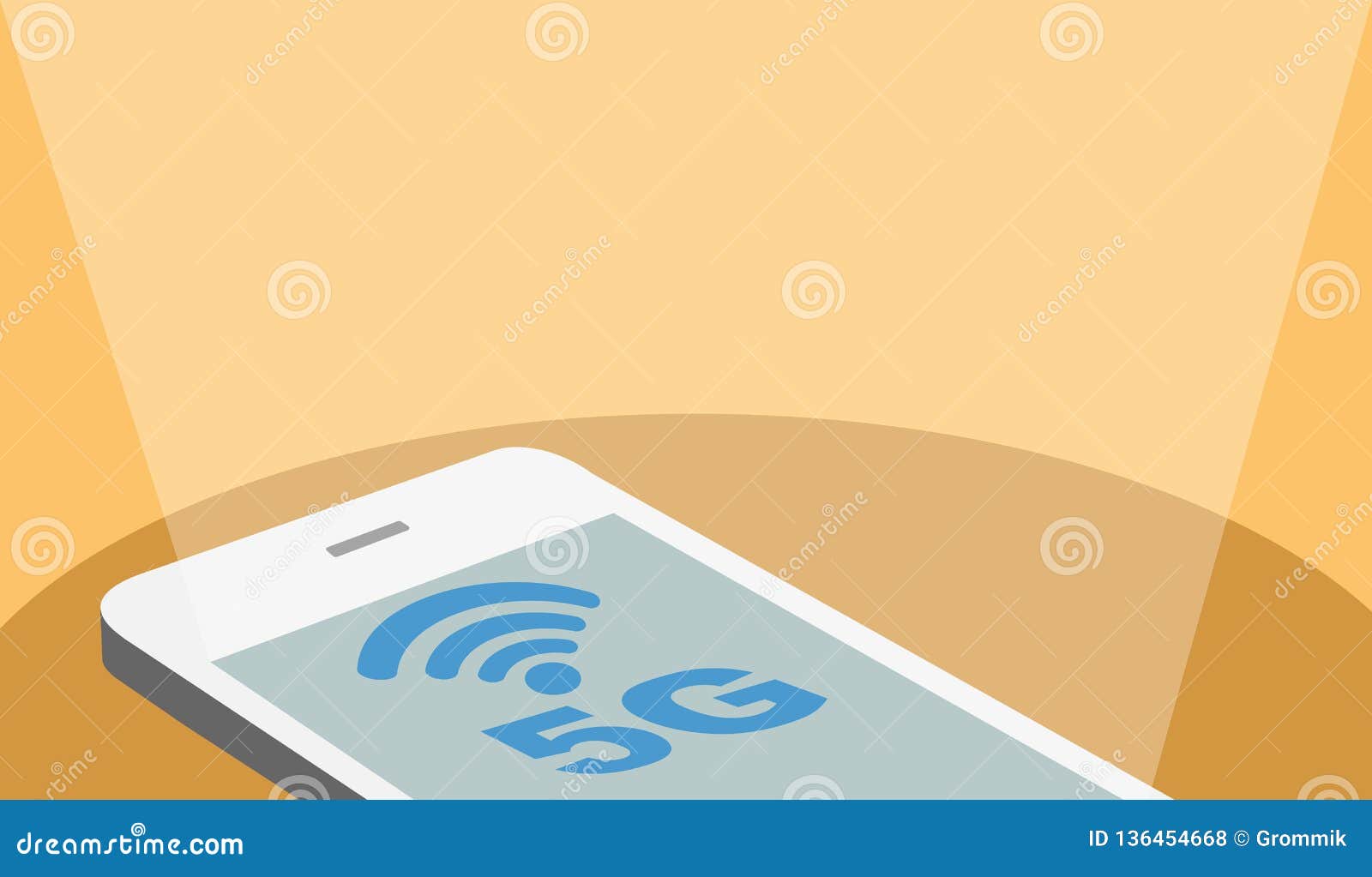 5G, High Speed Mobile Data Communication Stock Vector - Illustration of ...