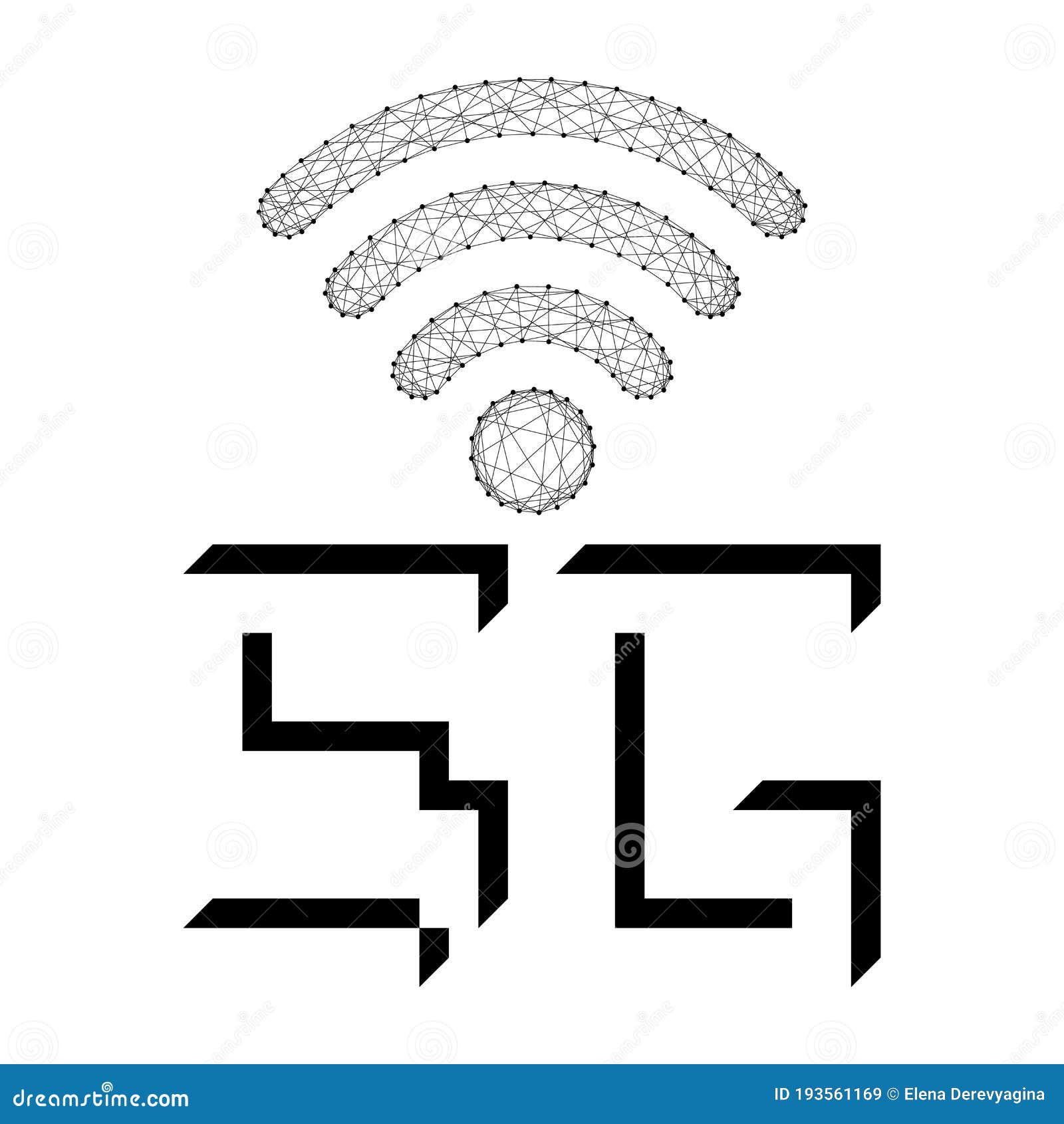 5G High Speed Web Connection Symbol. Vector Illustration Stock Vector ...