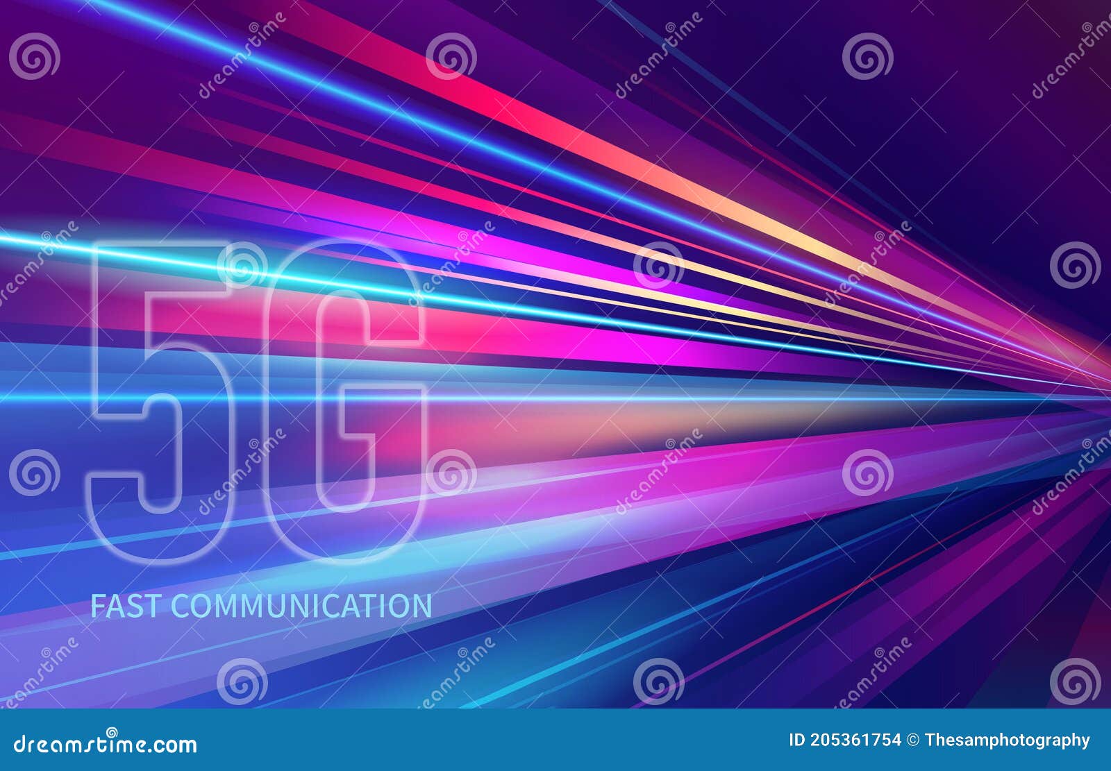 5G Highspeed Internet Connection Stock Illustration - Illustration of ...