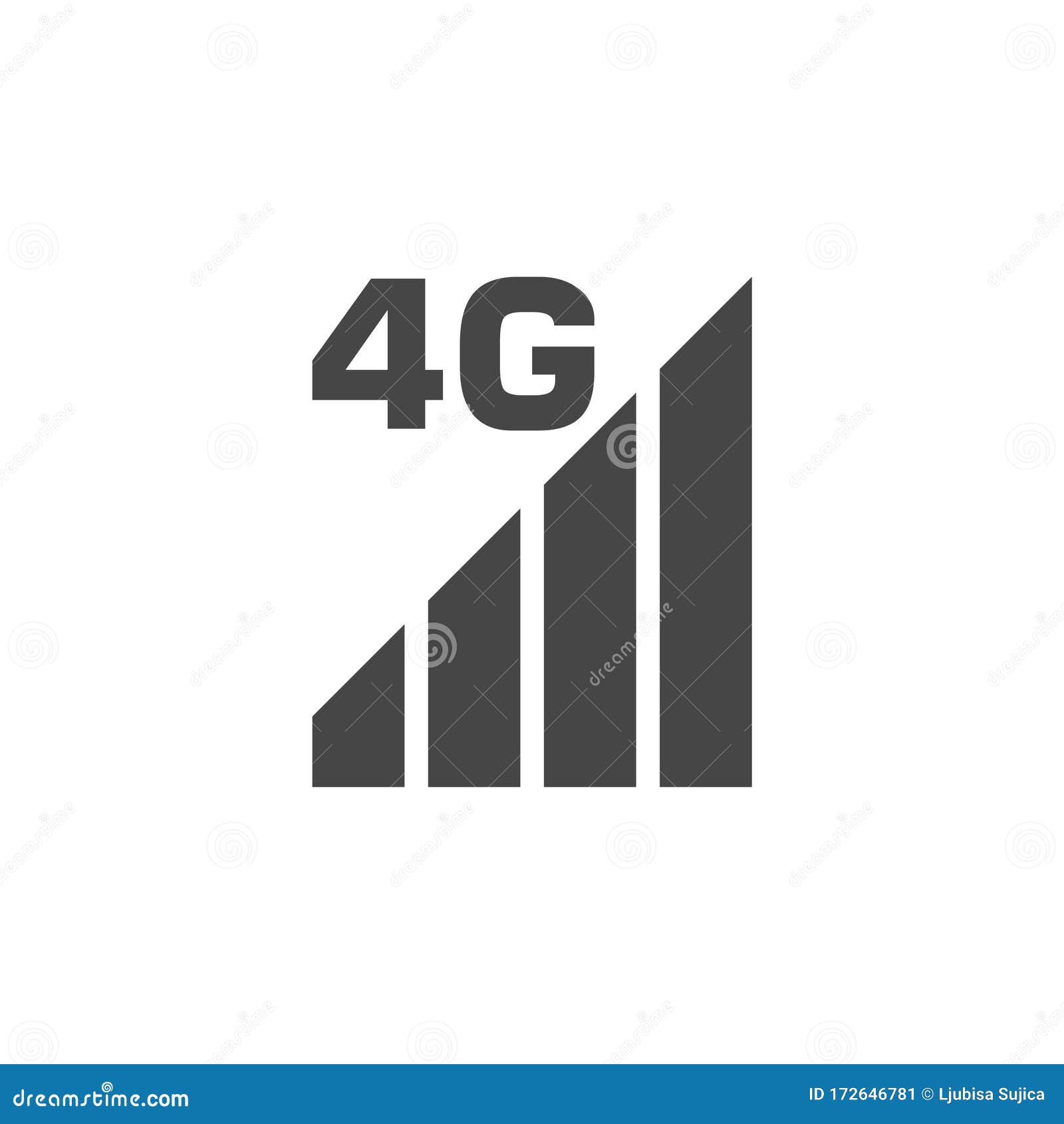 4G icon, 4g network icon stock vector. Illustration of color - 172646781
