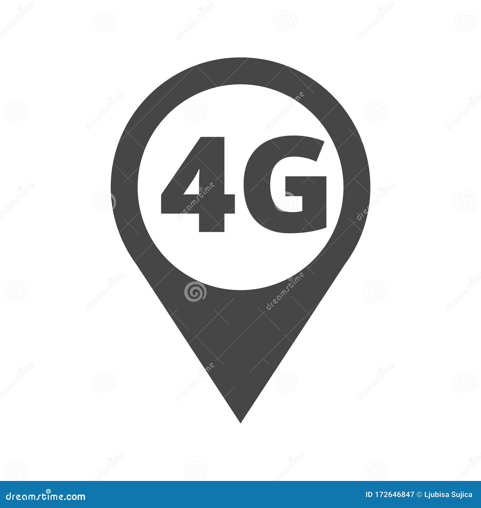 4G Icon, Pointer Vector Icon Stock Vector - Illustration of mobile ...