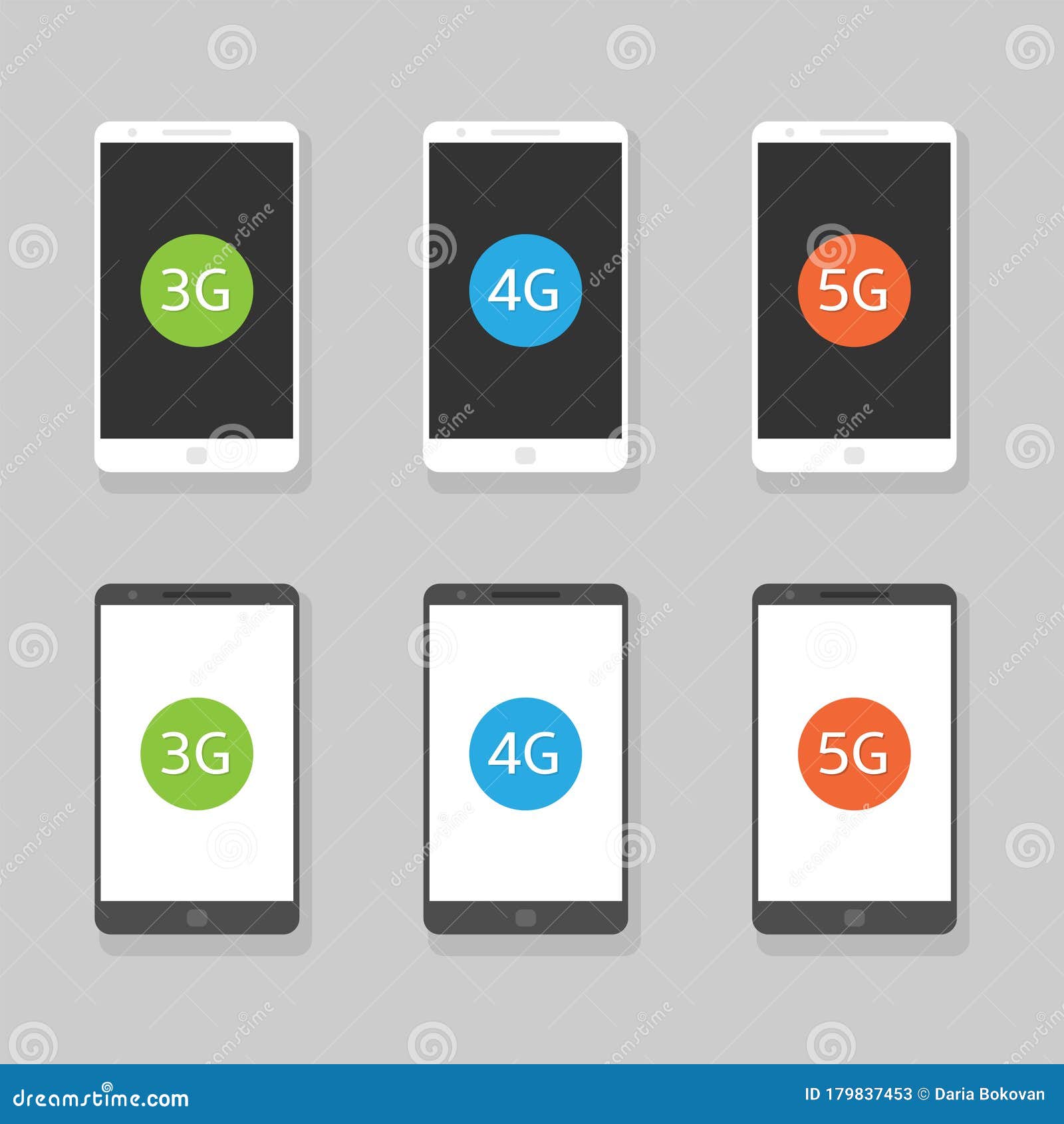 3G 4G 5G icons stock illustration. Illustration of digital - 179837453