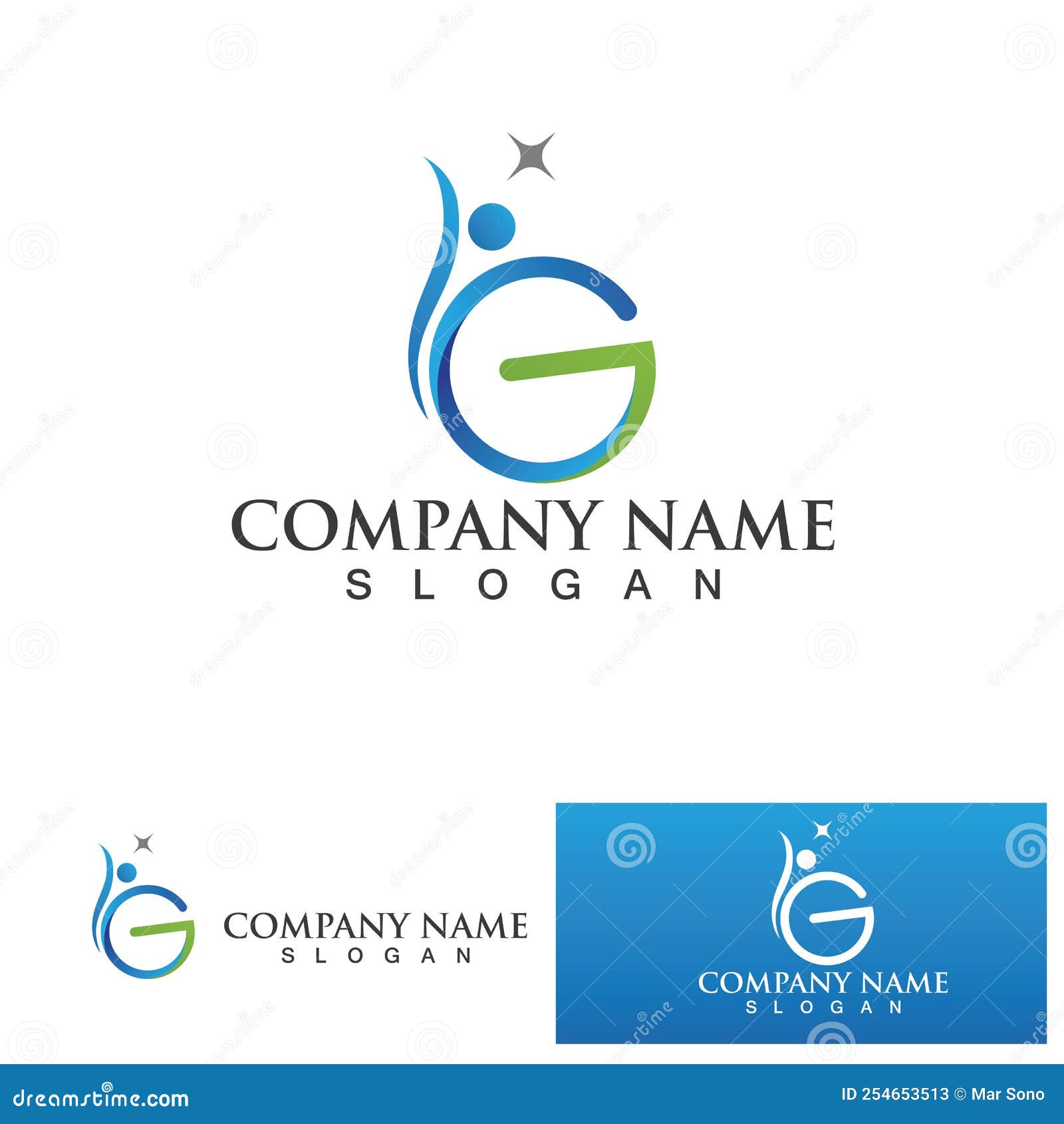 G Initial People Logo and Symbol Vector Stock Vector - Illustration of ...