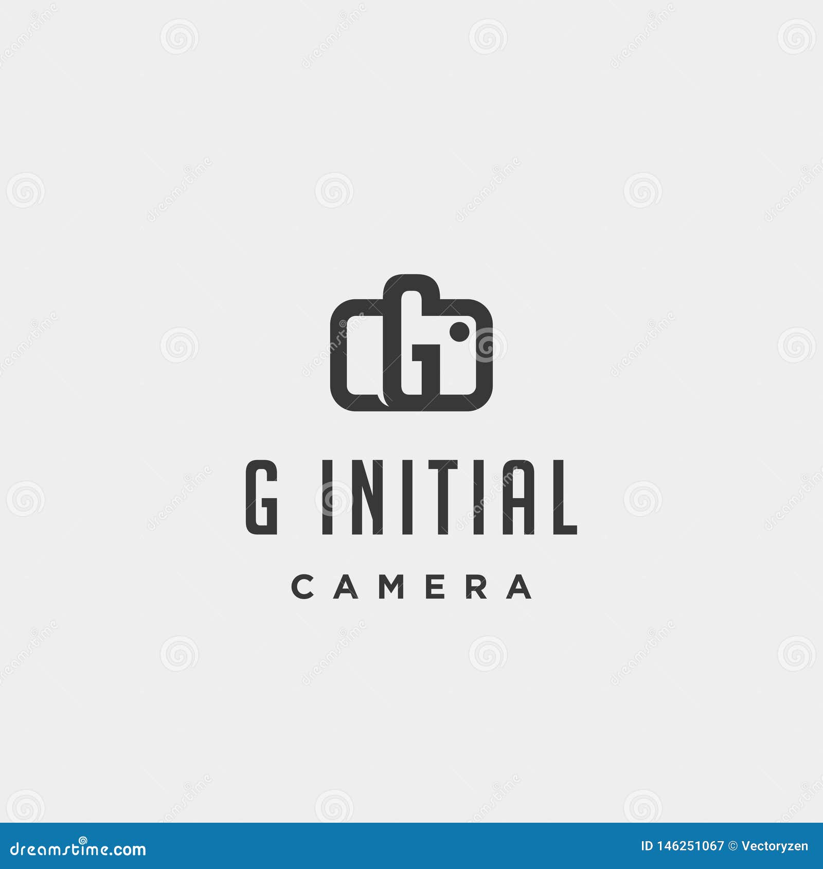 G Initial Photography Logo Template Vector Design Stock Vector ...