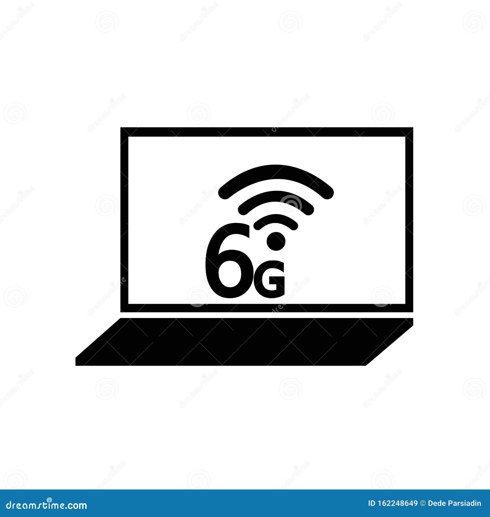 6G internet icon stock vector. Illustration of alphabet - 162248649