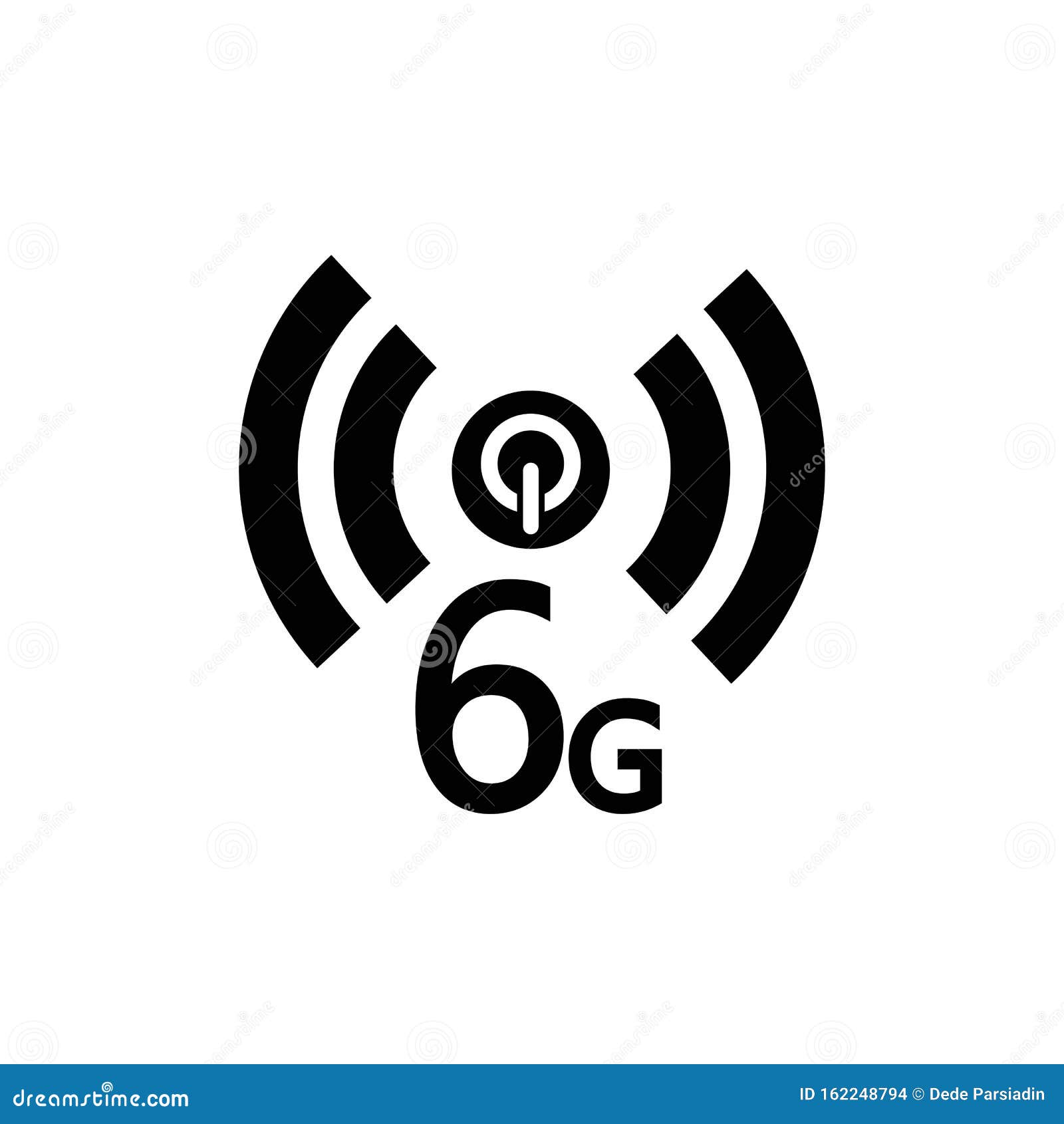 6G internet icon stock vector. Illustration of symbol - 162248794
