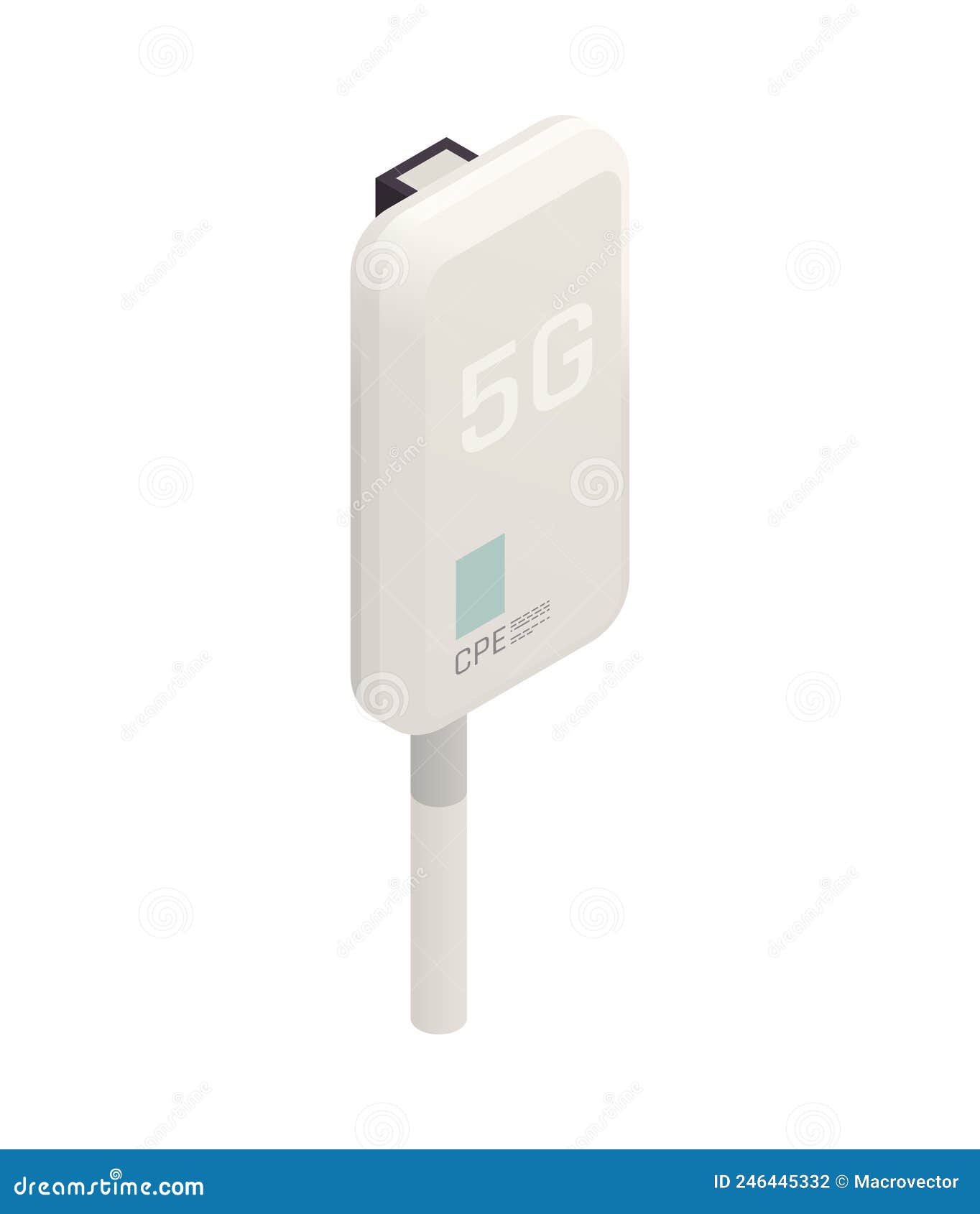 5G Internet Receiver Vector Illustration | CartoonDealer.com #232737444