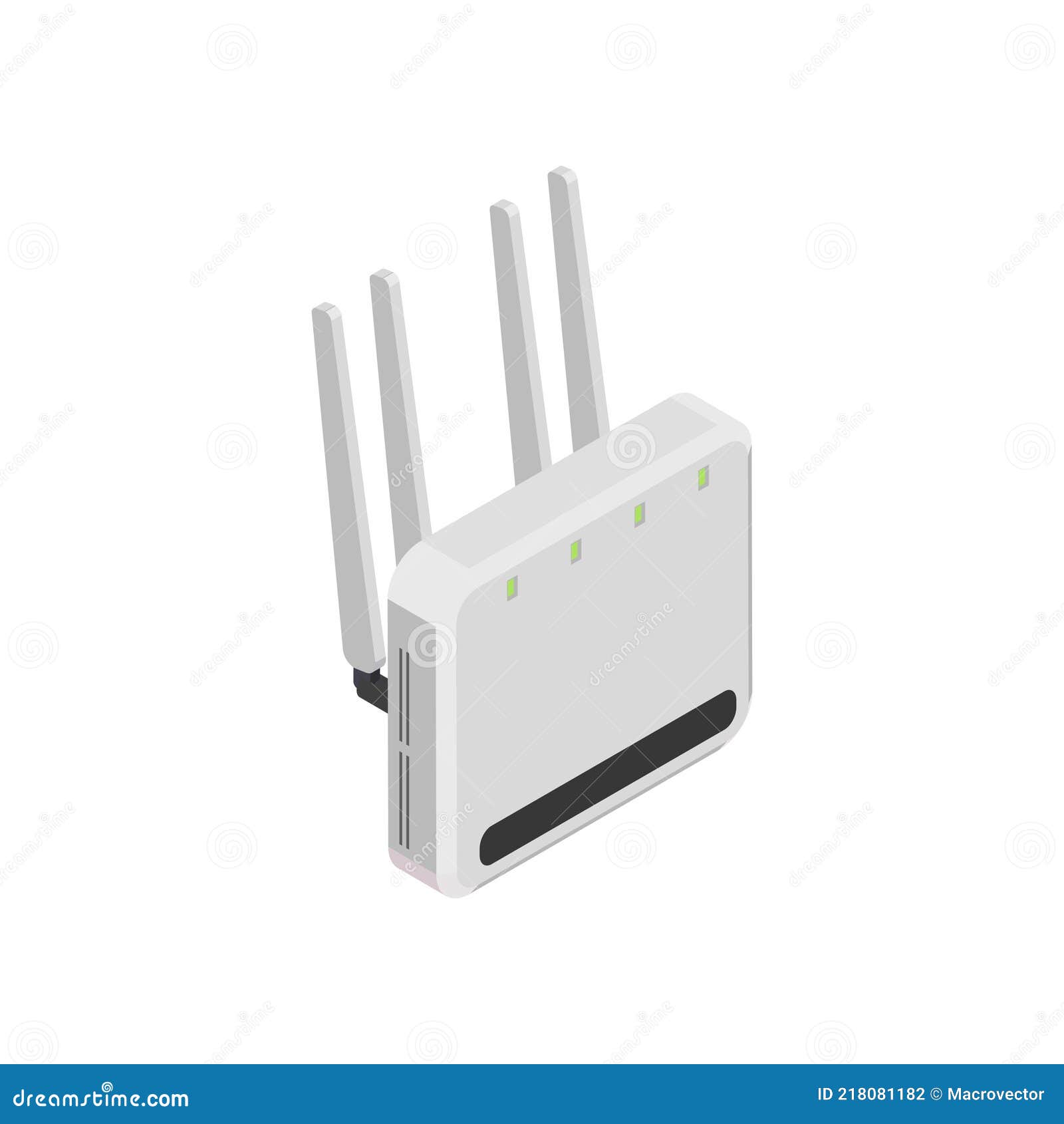 5G Internet Router Composition Stock Vector - Illustration of transfer ...