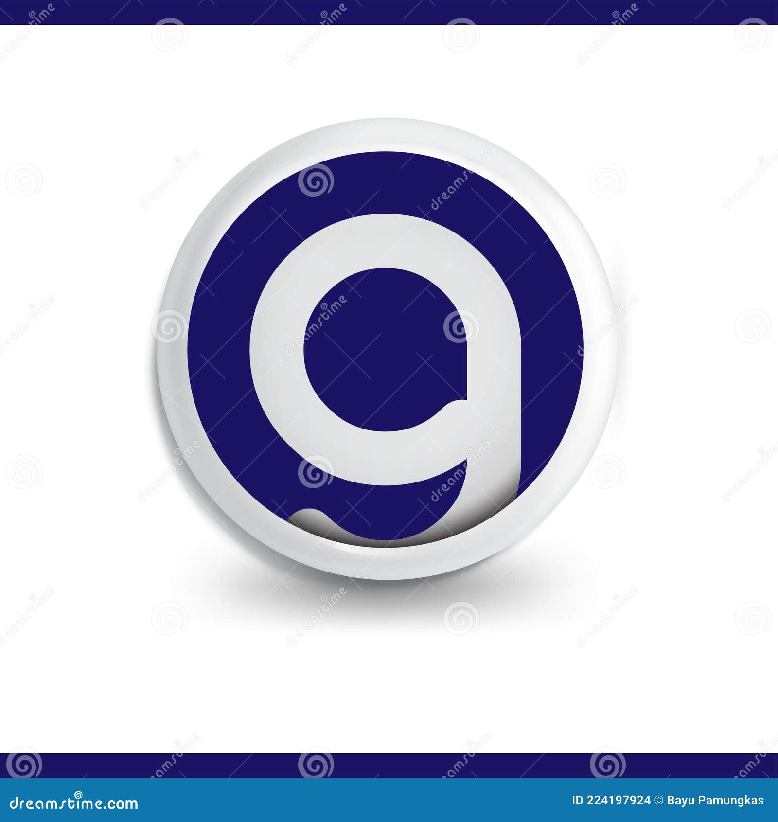 G Letter in Circle Icon Logo Element. Letter Logo Template Stock Vector ...