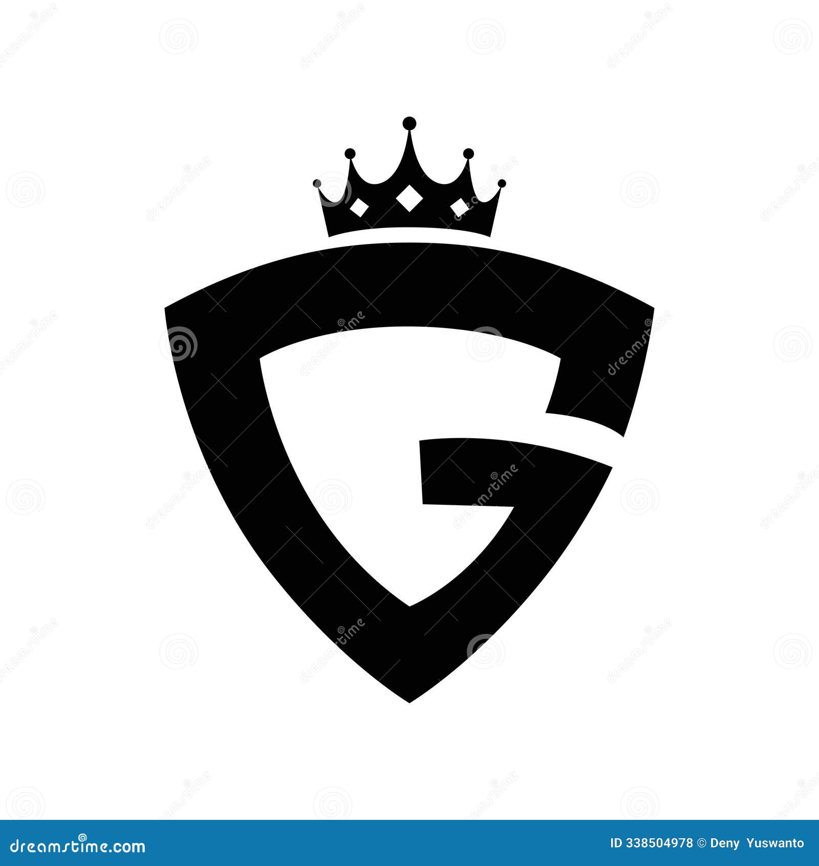 G Letter with Crown Logo Vector Design Template Stock Illustration ...