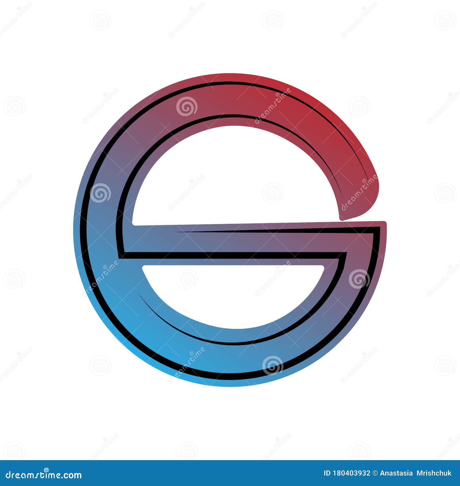 G Letter Icon on a White Background Stock Illustration - Illustration ...