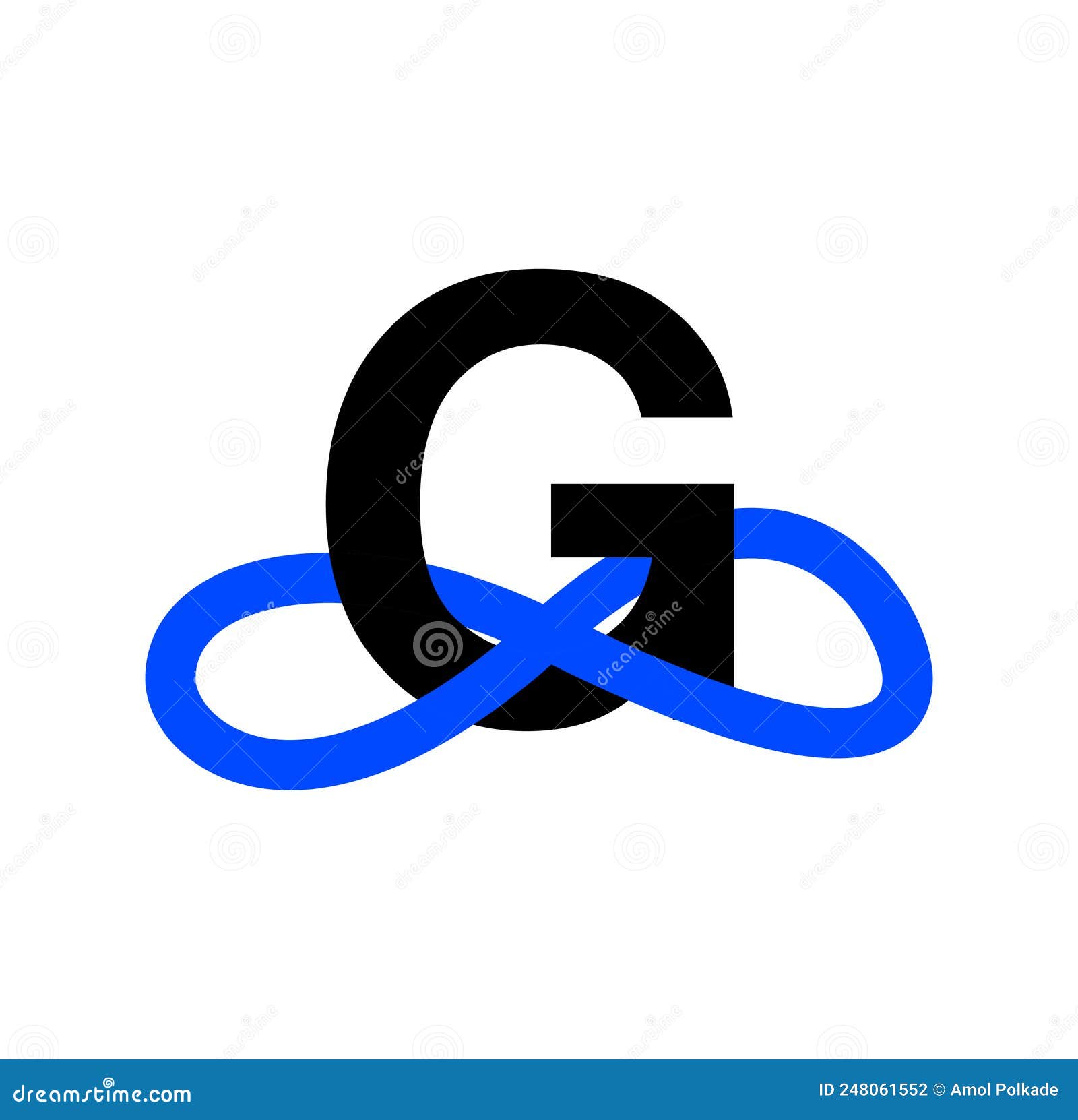 G Letter and Infinity Monogram. G Infinite Icon Stock Vector ...