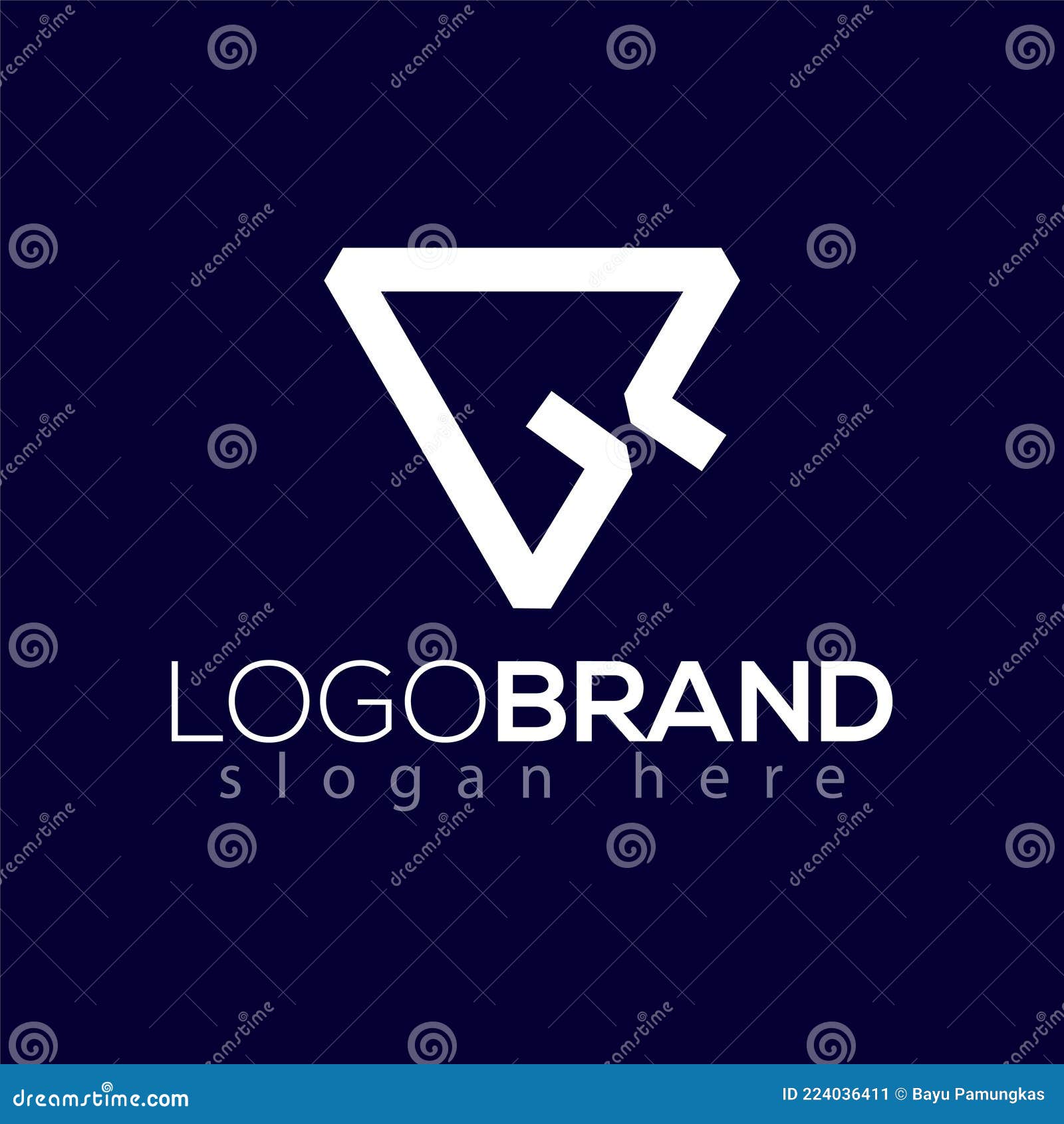 G Letter Initial with Cursor Logo Vector Element. Cursor Logo Template ...