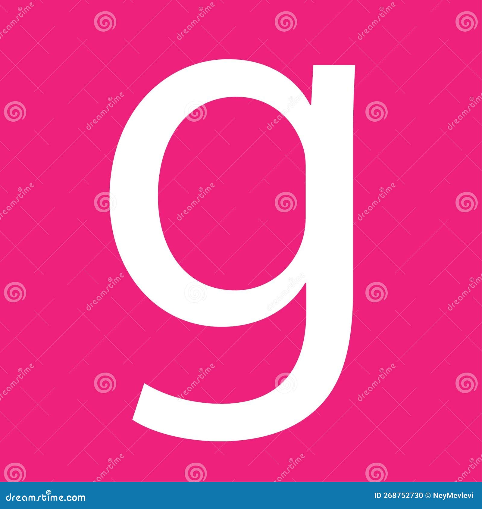 G Letter on Pink Background Stock Illustration - Illustration of modern ...