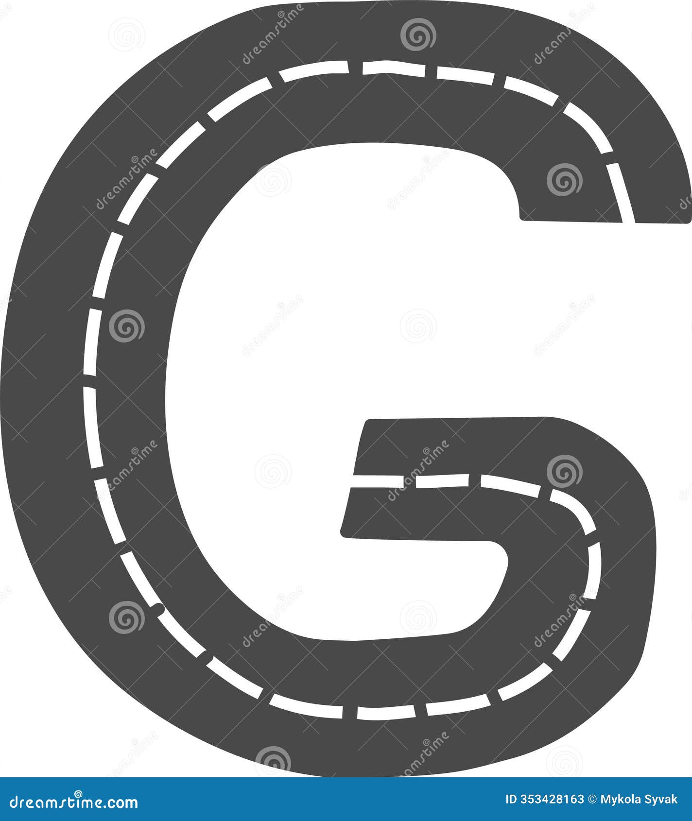 G Letter Road Alphabet Kids Stock Illustration - Illustration of letter ...