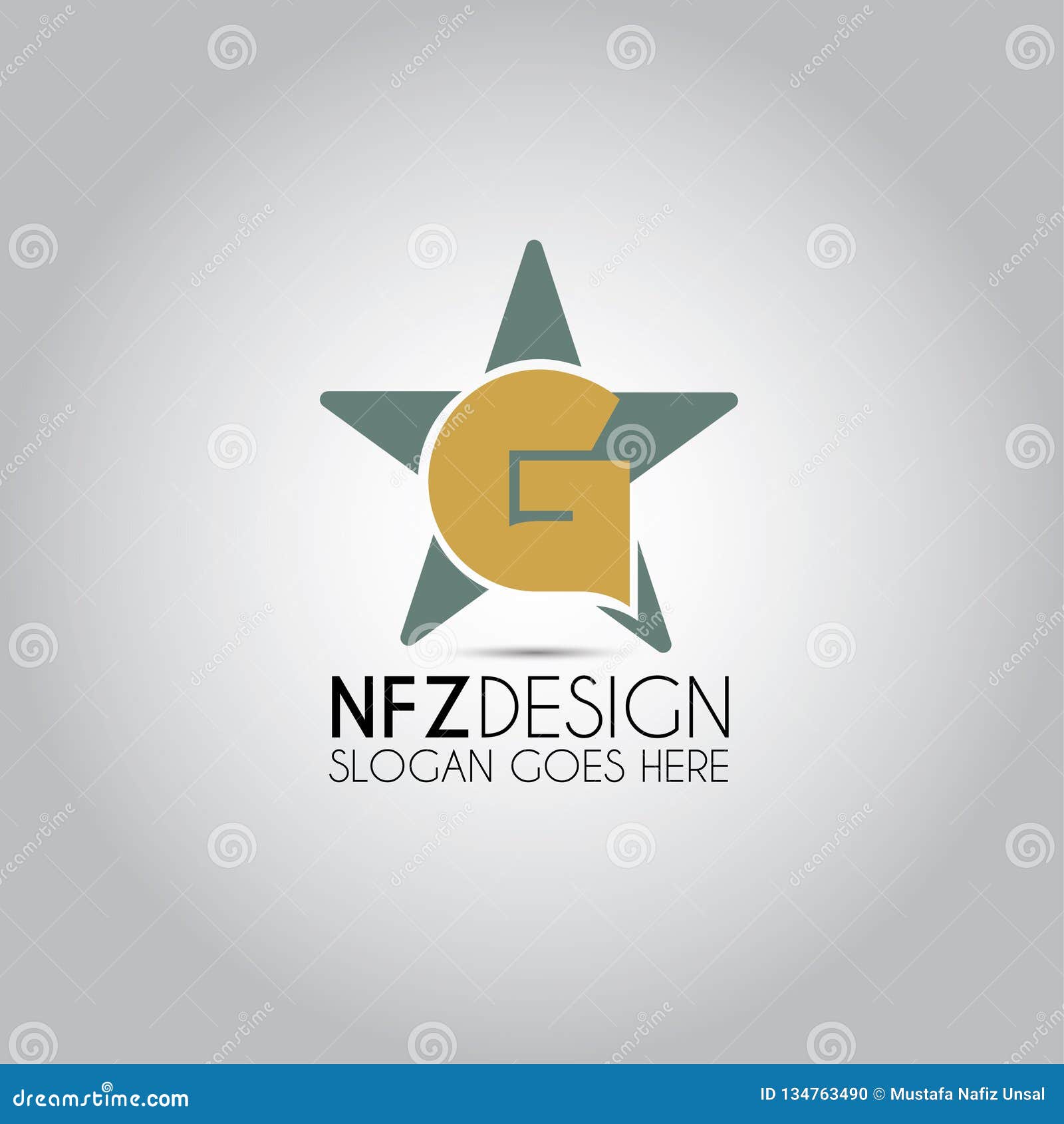 G Letter Star Logo stock illustration. Illustration of identity - 134763490