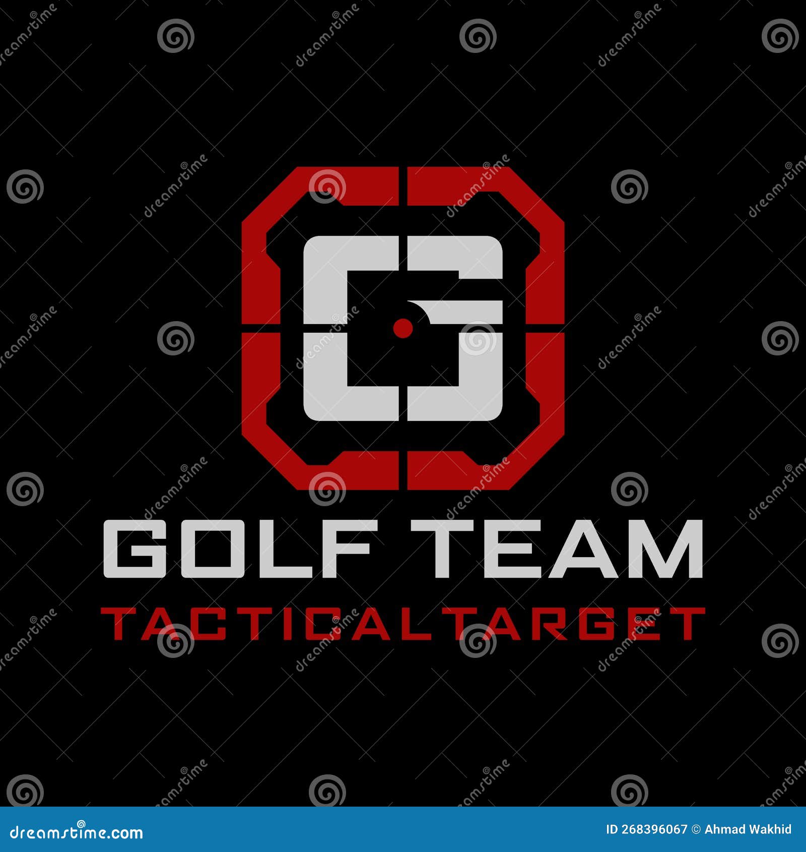 G Letter Tactical Military Target Logo Design Stock Illustration ...